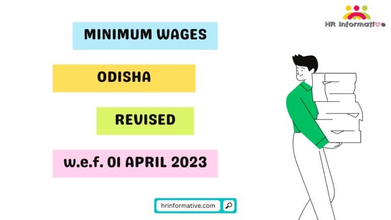 Minimum Wages In Odisha Revised April 2023 Hr Compliance Labour Law